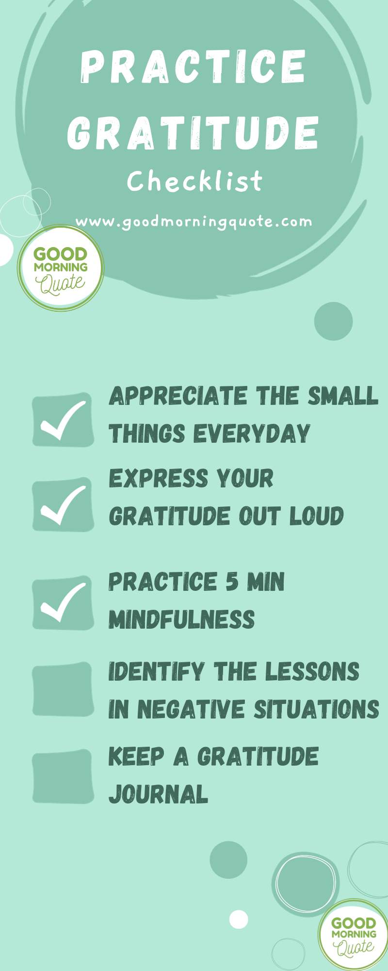5 Simple Ways to Begin Practicing Gratitude Right Now - Good Morning Quotes
